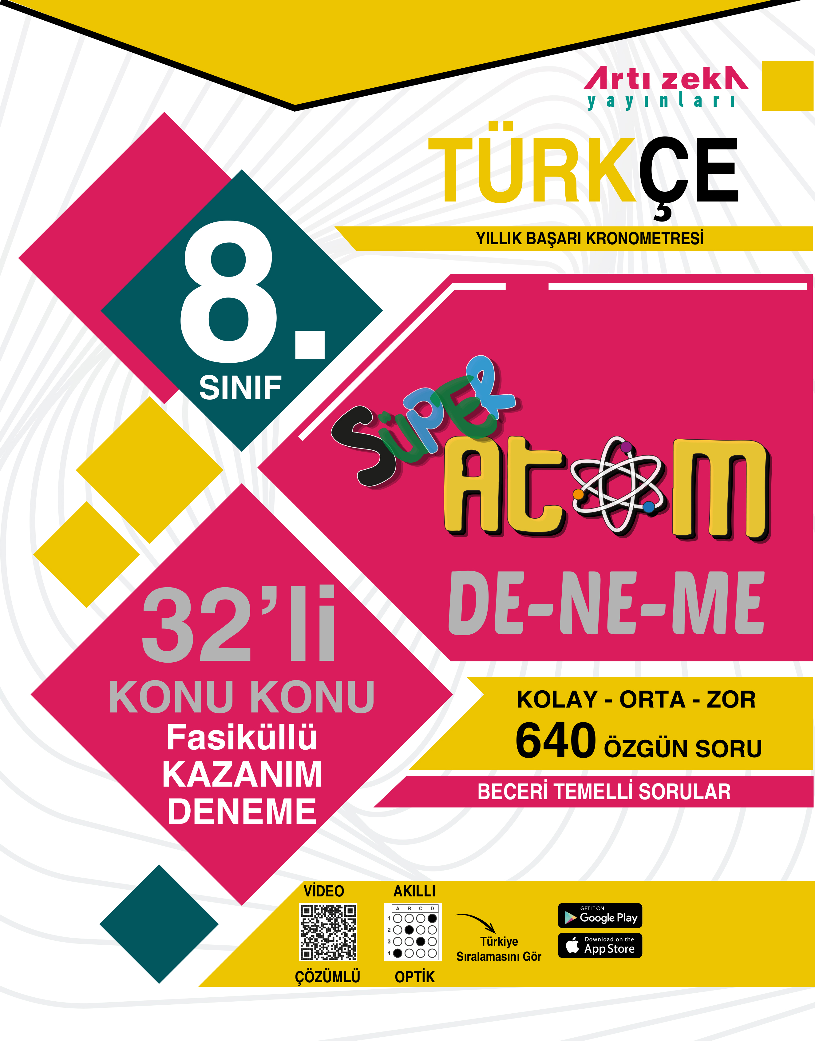8. SINIF SÜPER ATOM 32'Lİ DENEME TÜRKÇE | Artı Zeka Yayınları